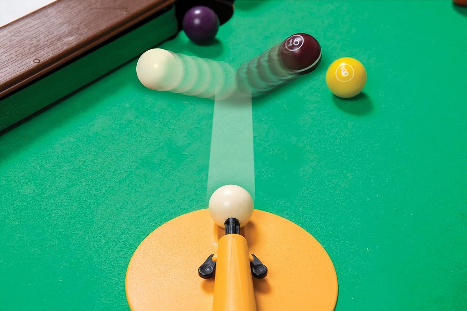 Big Time Pivot Pool Tabletop Game with 16 Balls, Rotating Shooter ...