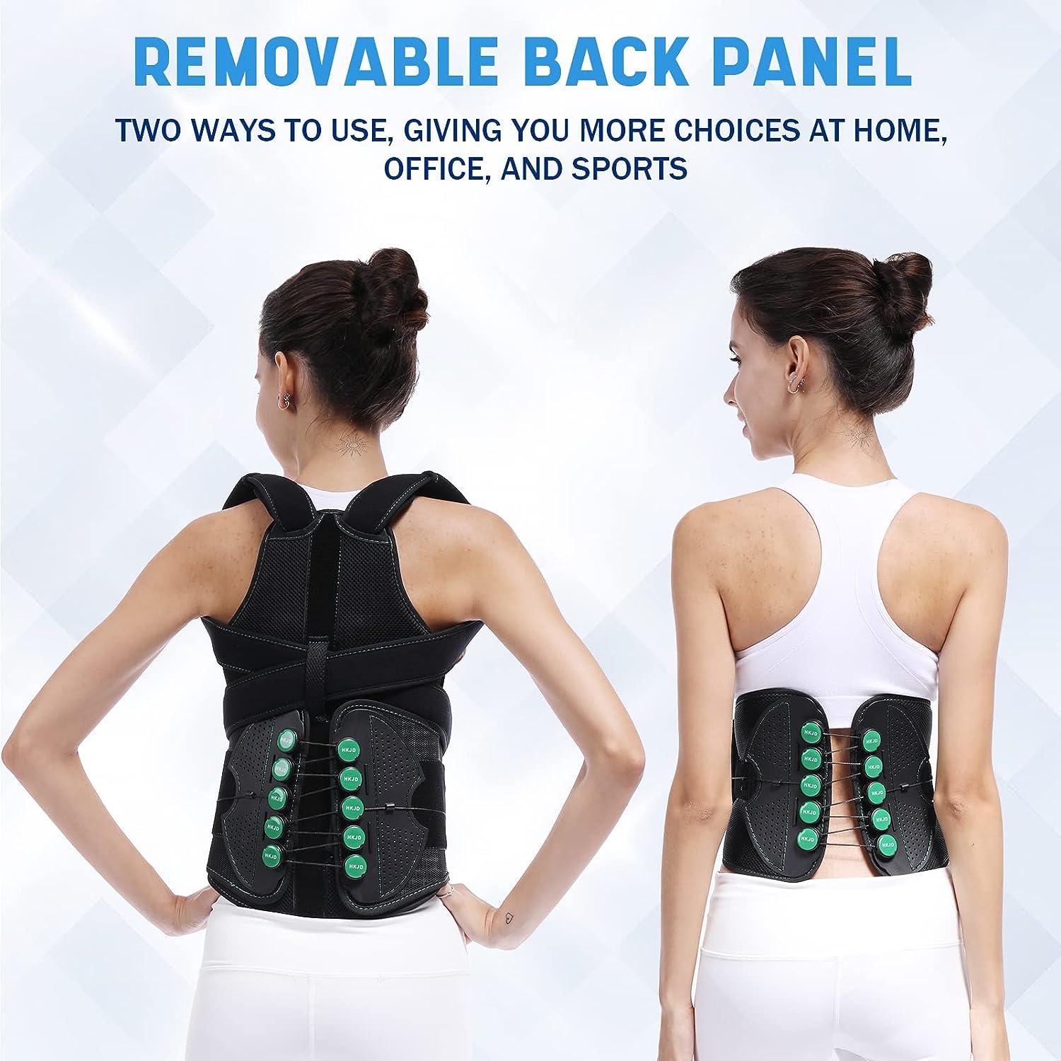 TLSO Full Back Brace with Hard Lumbar Support for Compression Fractures ...