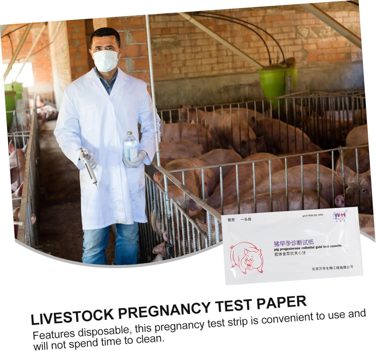 MAGICLULU 2pcs Pregnant Tester Cow Pregnancy Test Paper Pig Pregnancy ...