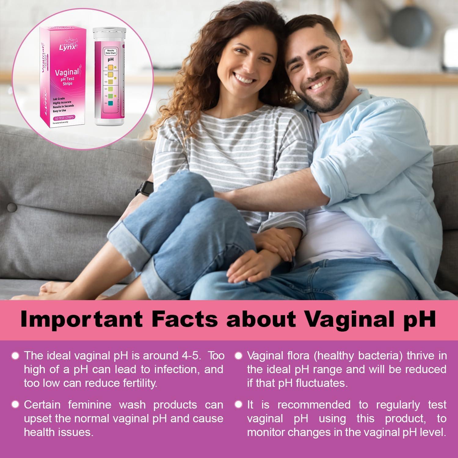 Premium Vaginal pH 50 Test Strips | Easy At-Home Intimate Testing ...