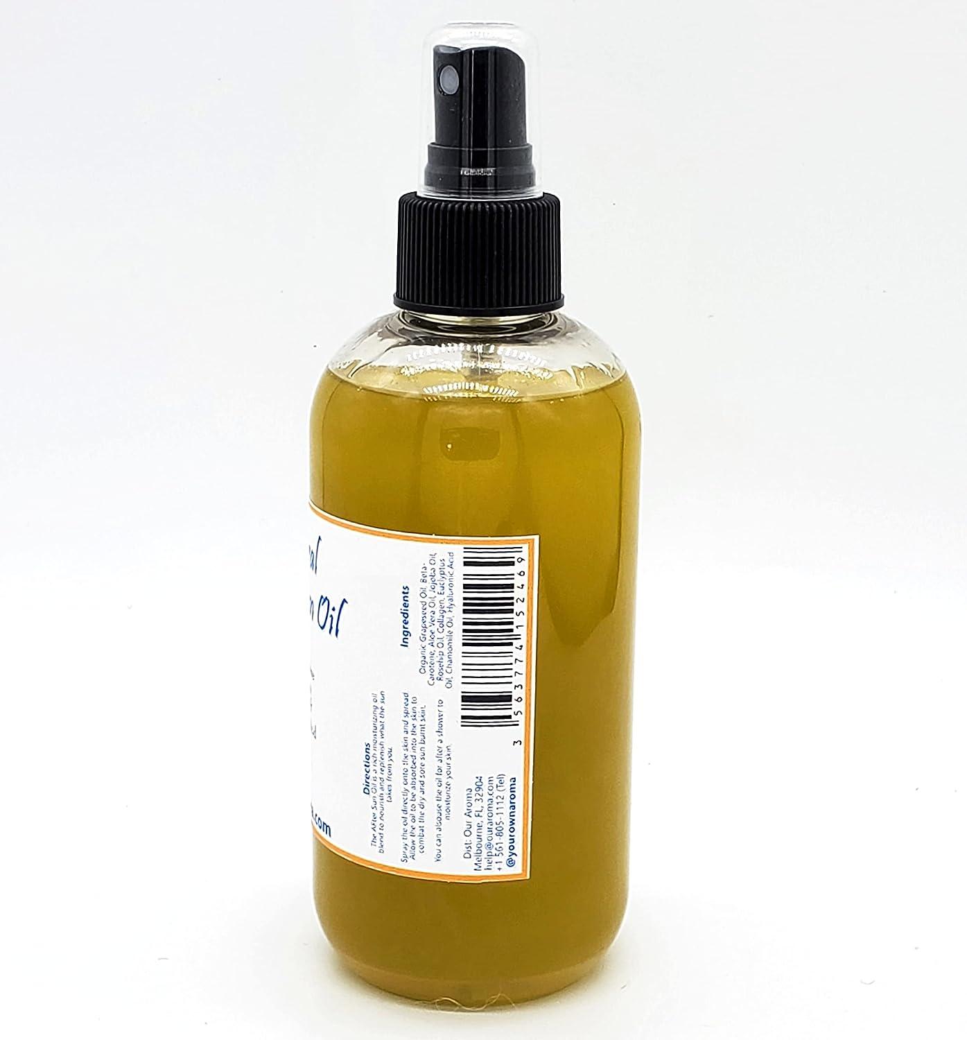 Aroma Anti-Aging After Sun Oil with Hyaluronic Acid - 8FlOz | Natural ...