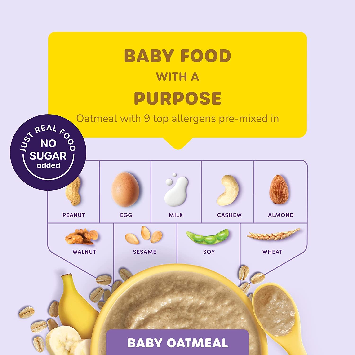 Ready Set Food! Organic Baby Oatmeal Cereal | Banana Apple | Organic ...
