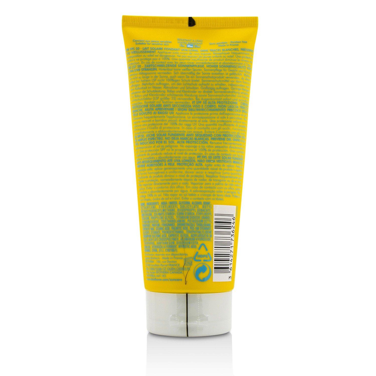 Biotherm Lait Solaire Hydratant SPF 50 | Face and Body Sunscreen ...