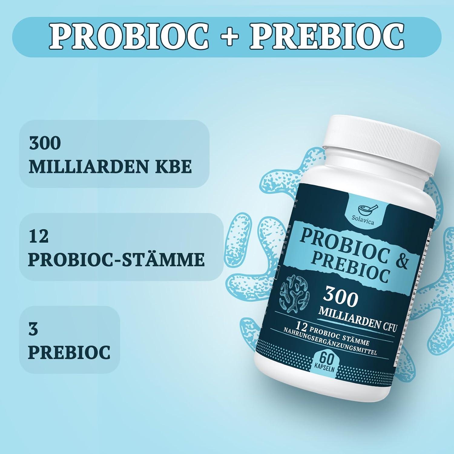 300 Billion KBE Probiotics - High-Dose Capsules for Intestinal Health ...