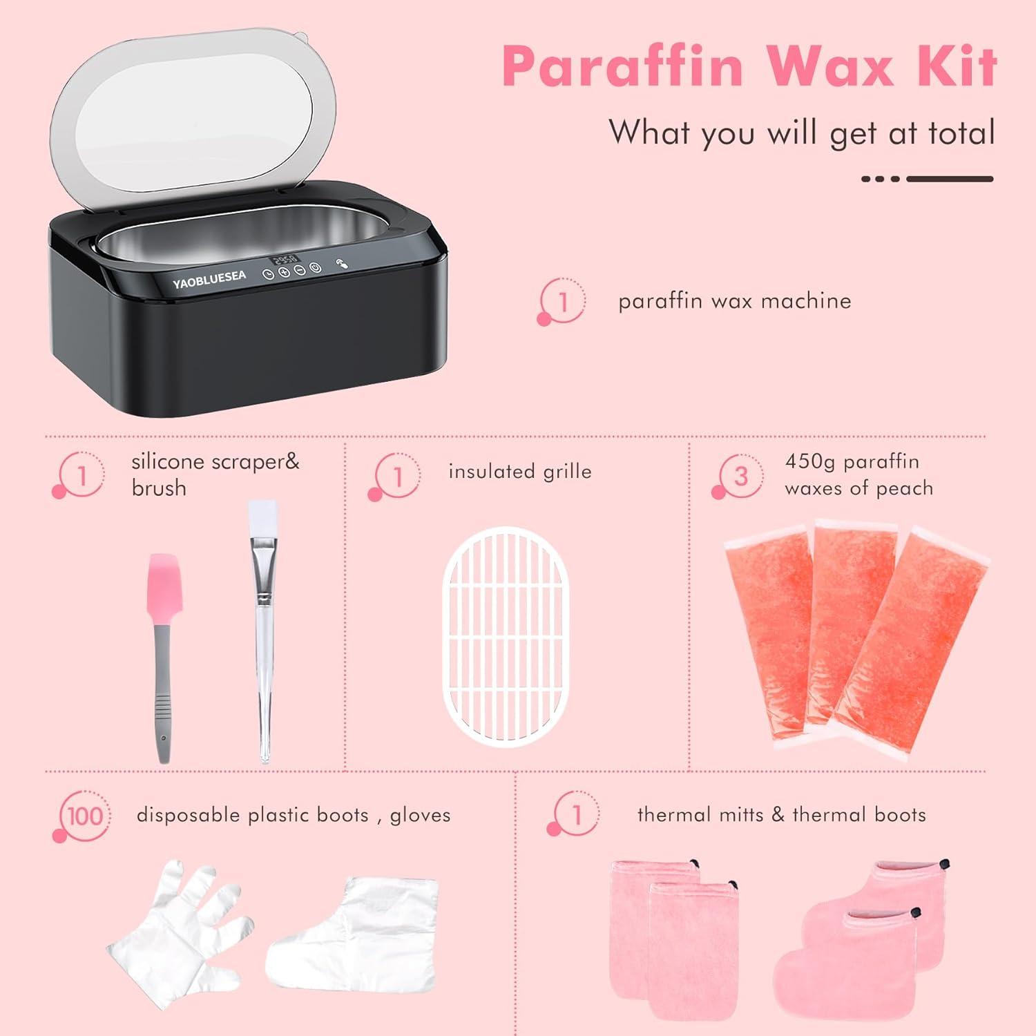 YAOBLUESEA 4L Paraffin Bath Set - 200W Wax Warmer for Hands & Feet ...