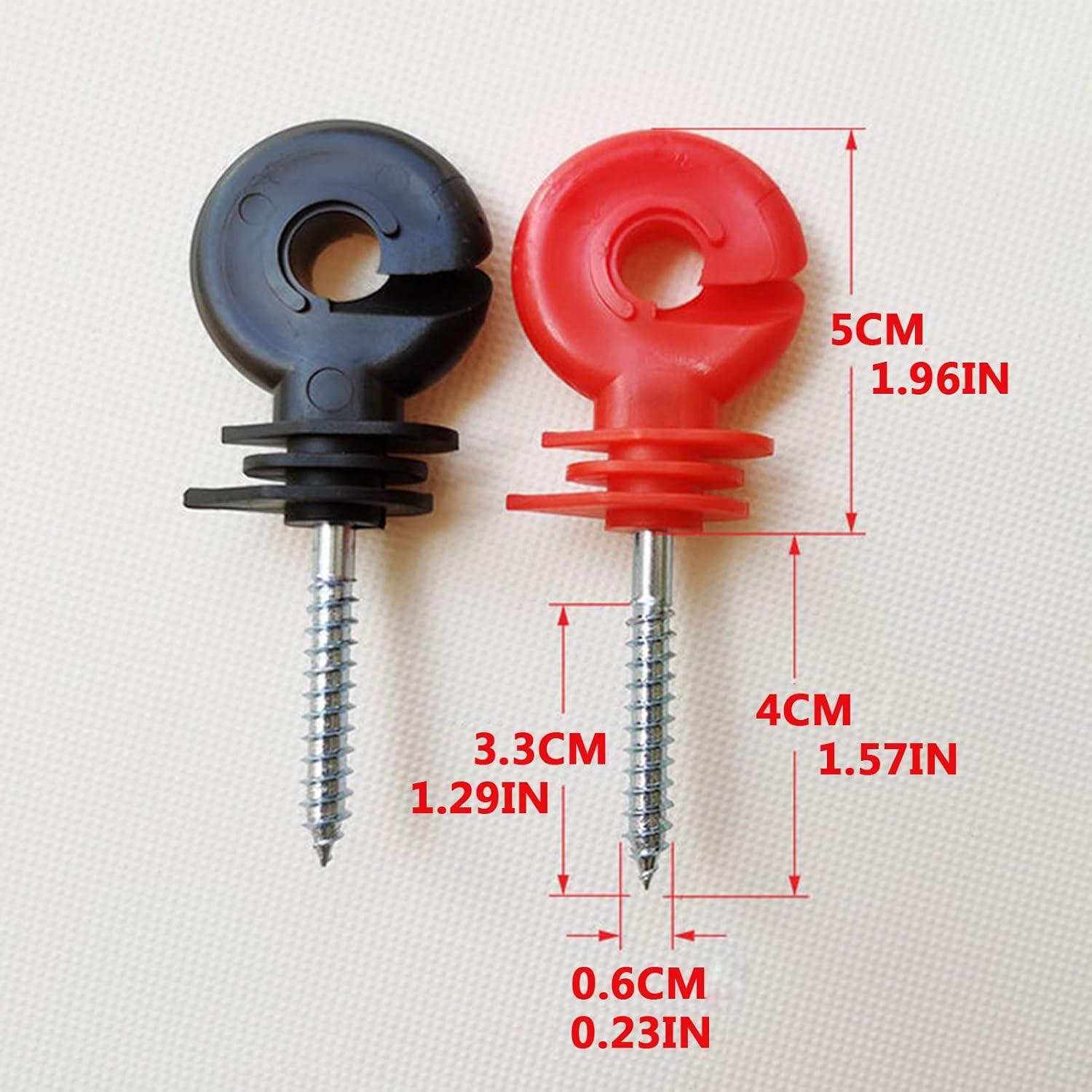 Buy CUKOL 20 PCS Black Isolator Ring for Pasture Fencing - Durable ...