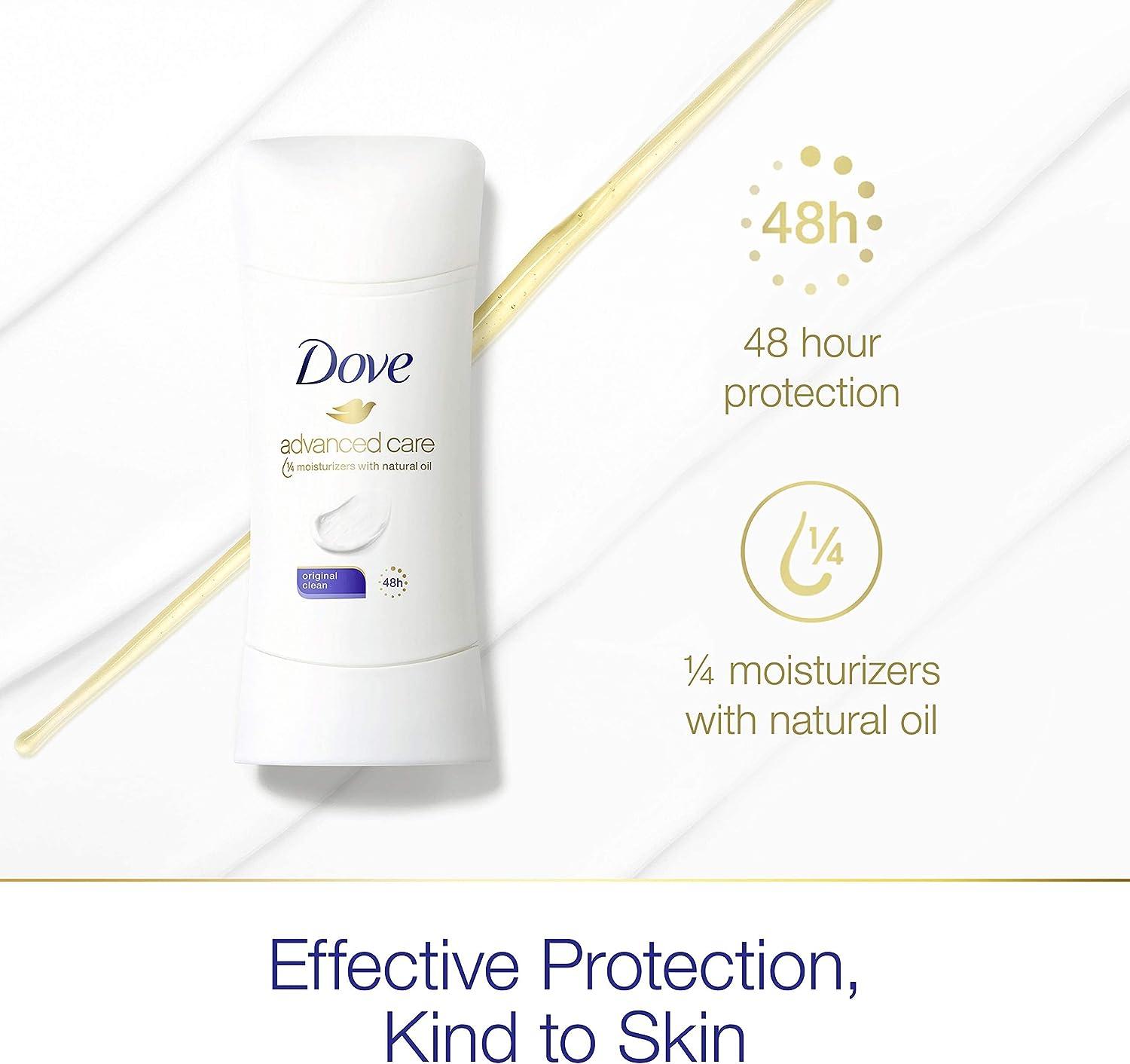 Dove Advanced Care Antiperspirant Original Clean 2.6 oz - Long-lasting ...