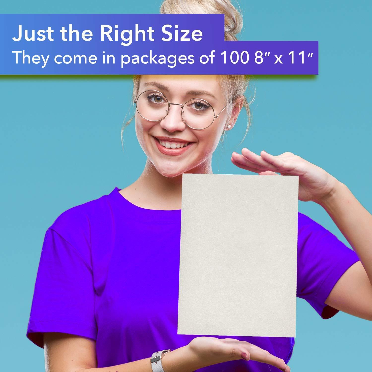 Oasis Supply 100 Piece Edible Rectangle Wafer Paper Pack - White 8x11 ...
