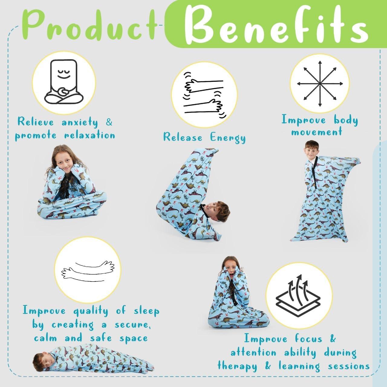 Blissful Bond Premium Sensory Body Sock Full Body Wrap for Deep ...