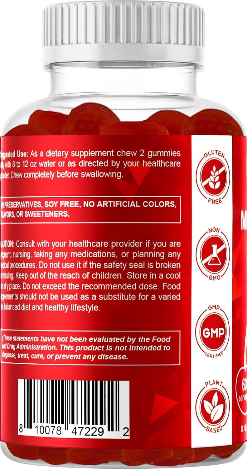 Vitamatic Extra Strength Vitamin B12 5000 mcg Methyl B12 Gummies - 120 Count | Energy & Nervous ...