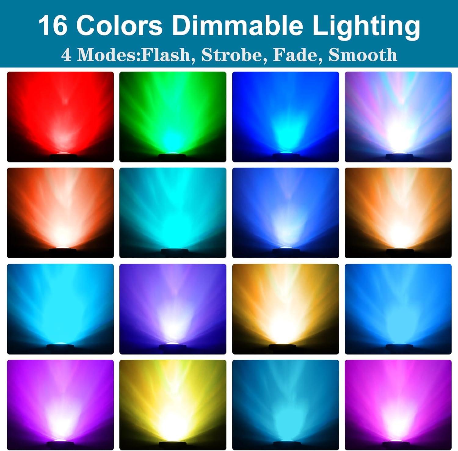 CORESLUX 18 LED Submersible Pond Lights - Color Changing, Mains Powered ...