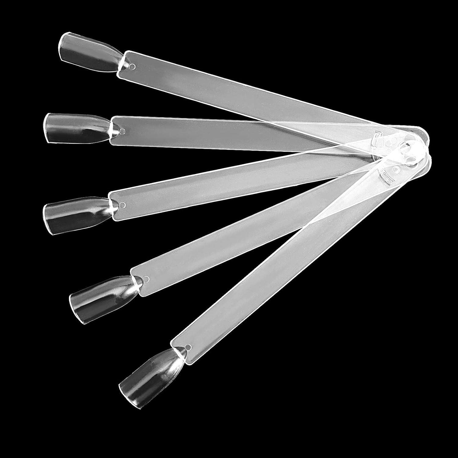 ZOENHOU 150PCS Transparent Nail Swatches Sticks - Nail Polish Color ...