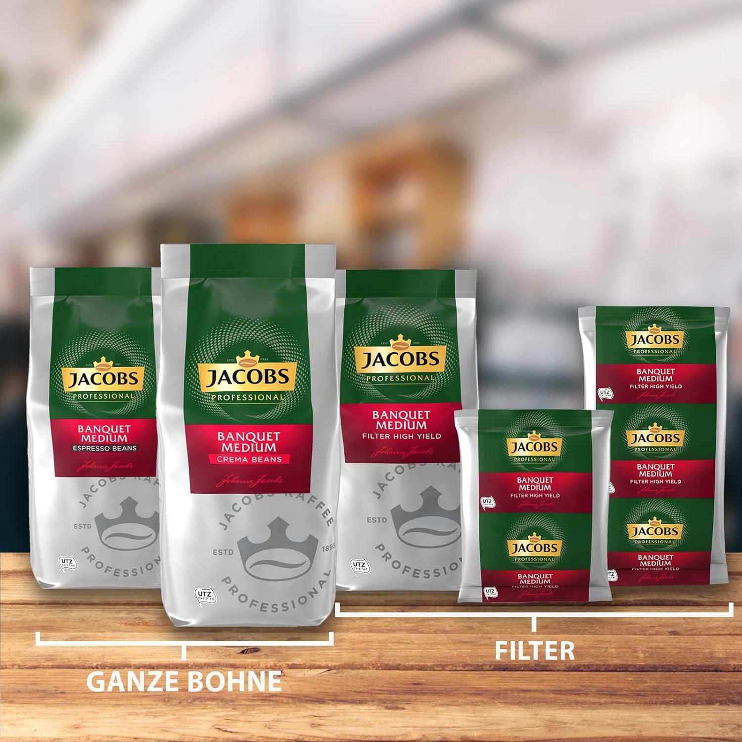 Buy Jacobs Professional Banquet Medium Caf Crema Coffee Beans 1kg ...