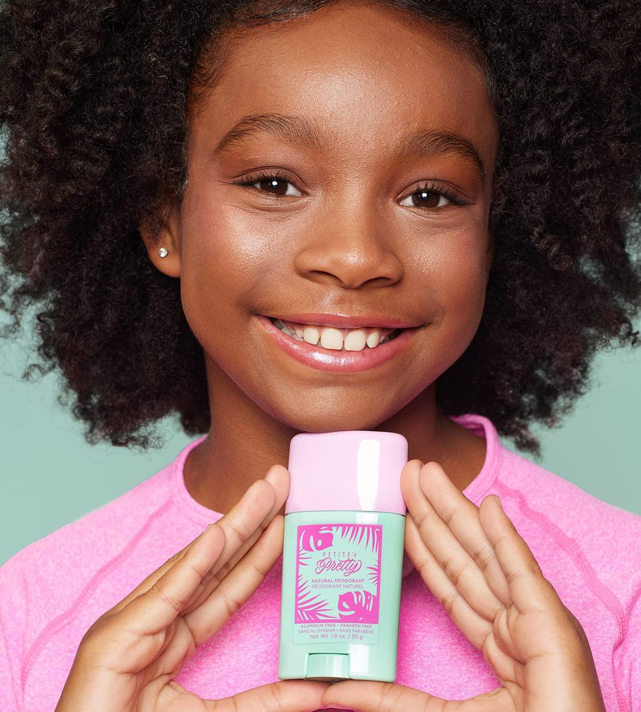 Petite 'n Pretty 2-Pack Natural Deodorant for Kids, Tweens & Teens ...