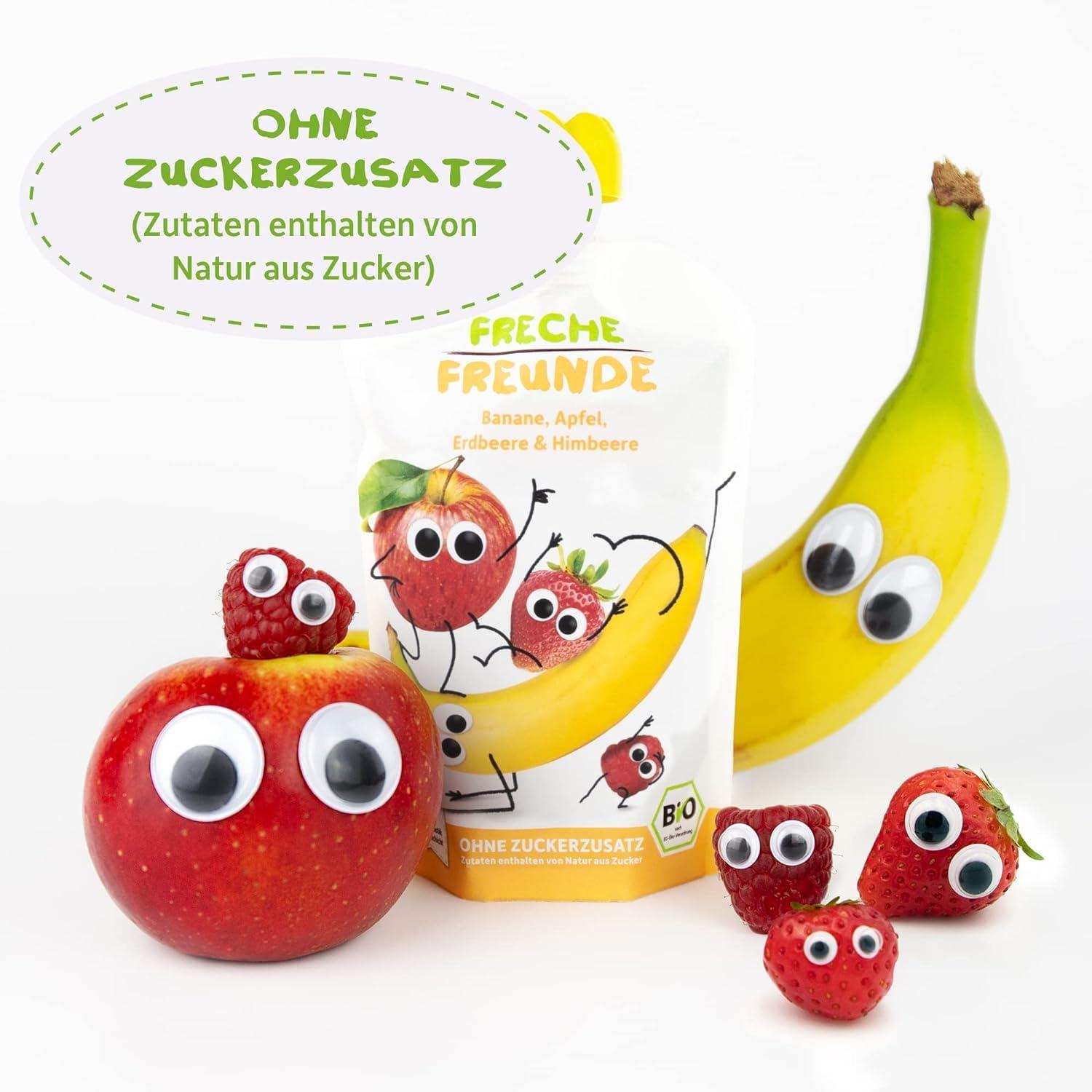 Cheeky Friends Bio Quetschie Fruit Puree for Kids - Banana Apple ...
