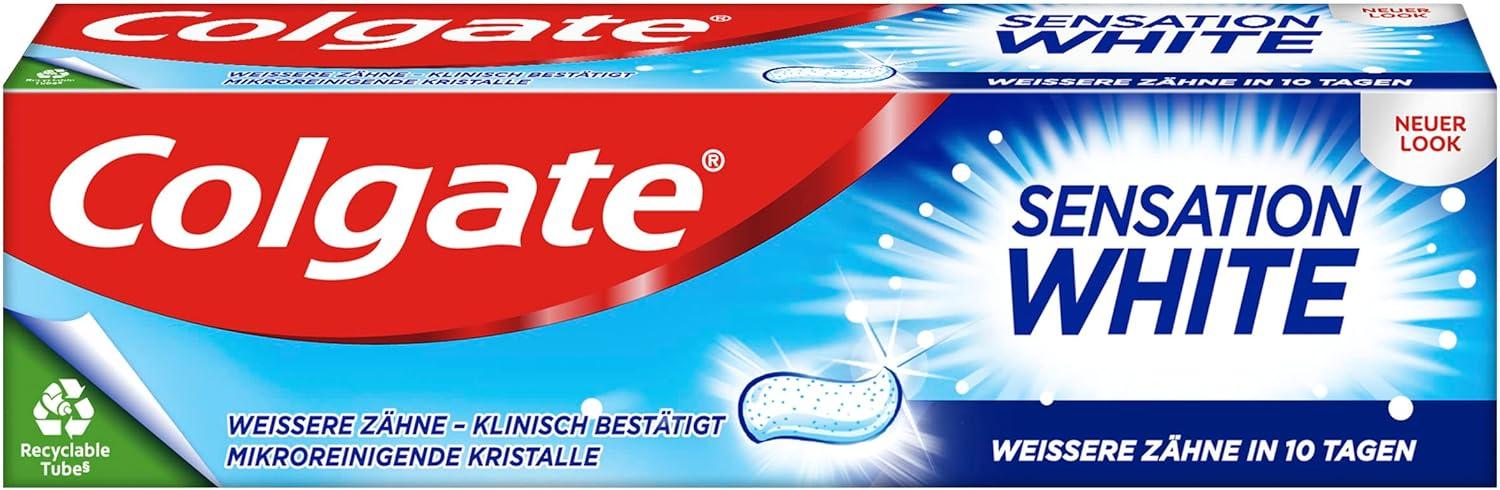 Colgate Sensation White Toothpaste 75ml - Gentle Surface Discoloration ...