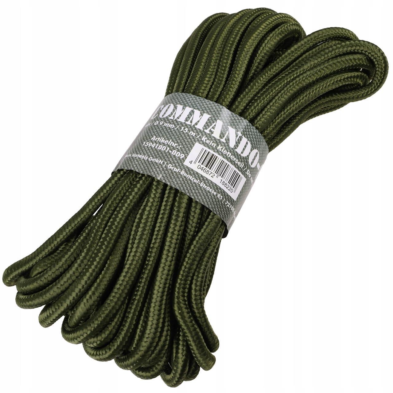 Buy Mil-Tech Unisex Adult Commando Rope - Olive | Durable One Size ...