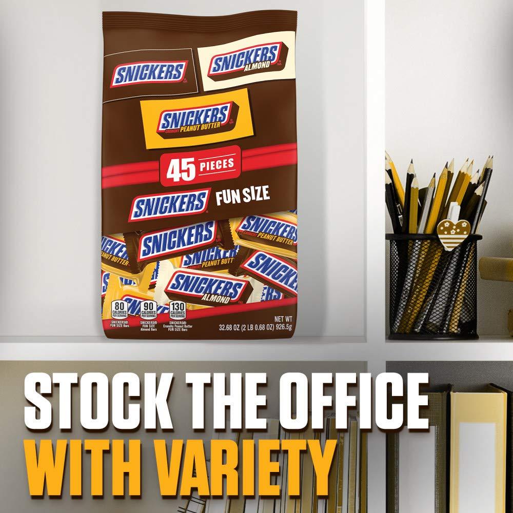 SNICKERS Variety Mix Fun Size Chocolate Candy Bars 32.68-Ounce Bag ...