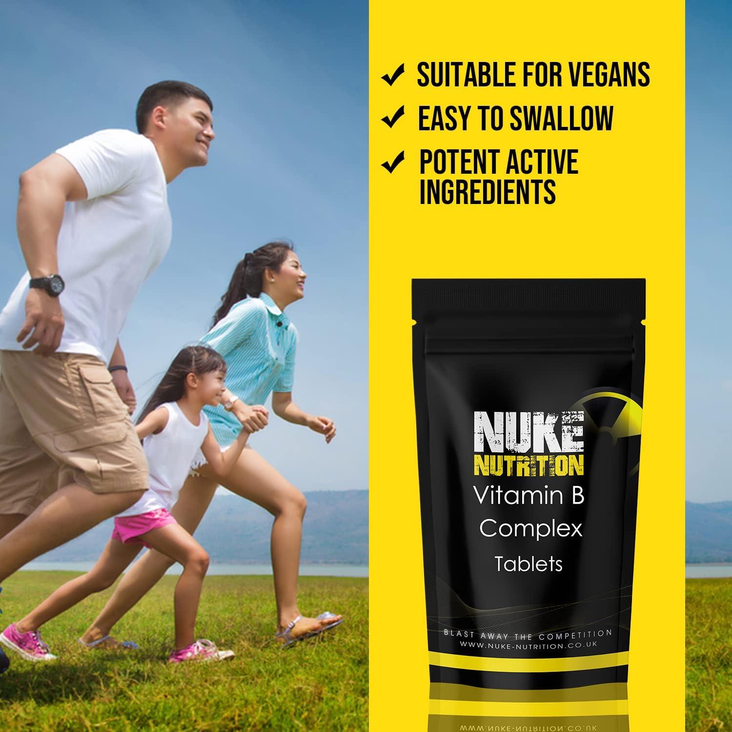 Nuke Nutrition Vitamin B Complex - 180 Tablets | Complete High Strength ...