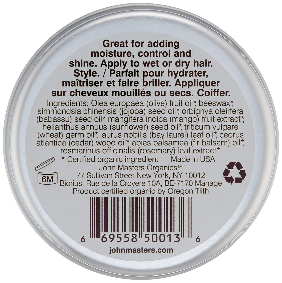 John Masters Organics Hair Pomade - Natural Styling Pomade for All Hair Types | Buy Now with ...