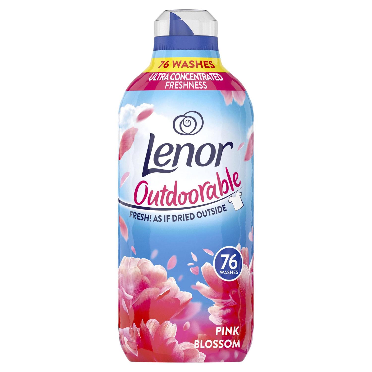 Lenor Outdoorable Fabric Conditioner Pink Blossom 76 Washes | Buy Now ...
