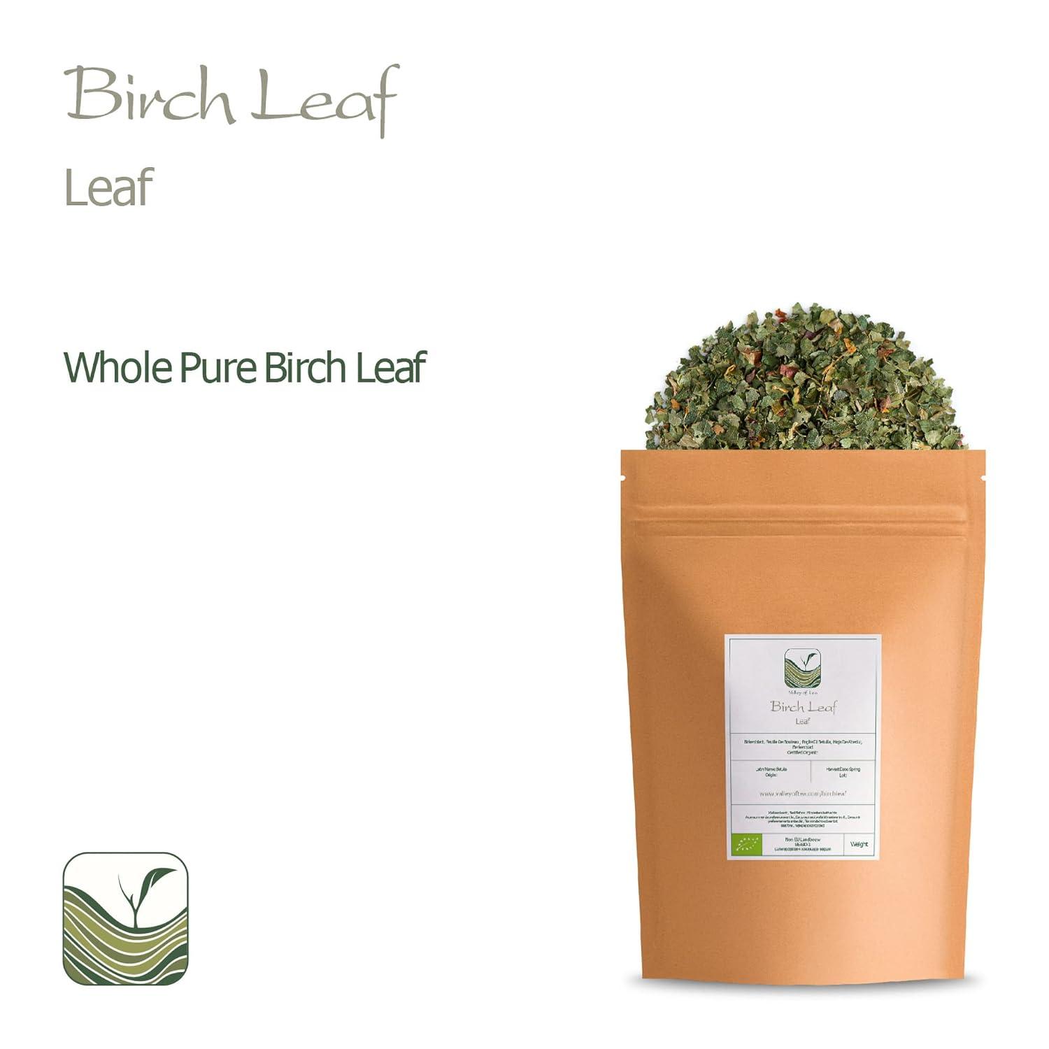 Organic Birch Tea Leaves - Dried Birch Leaf Tea 100g | Pure Birch Blade ...