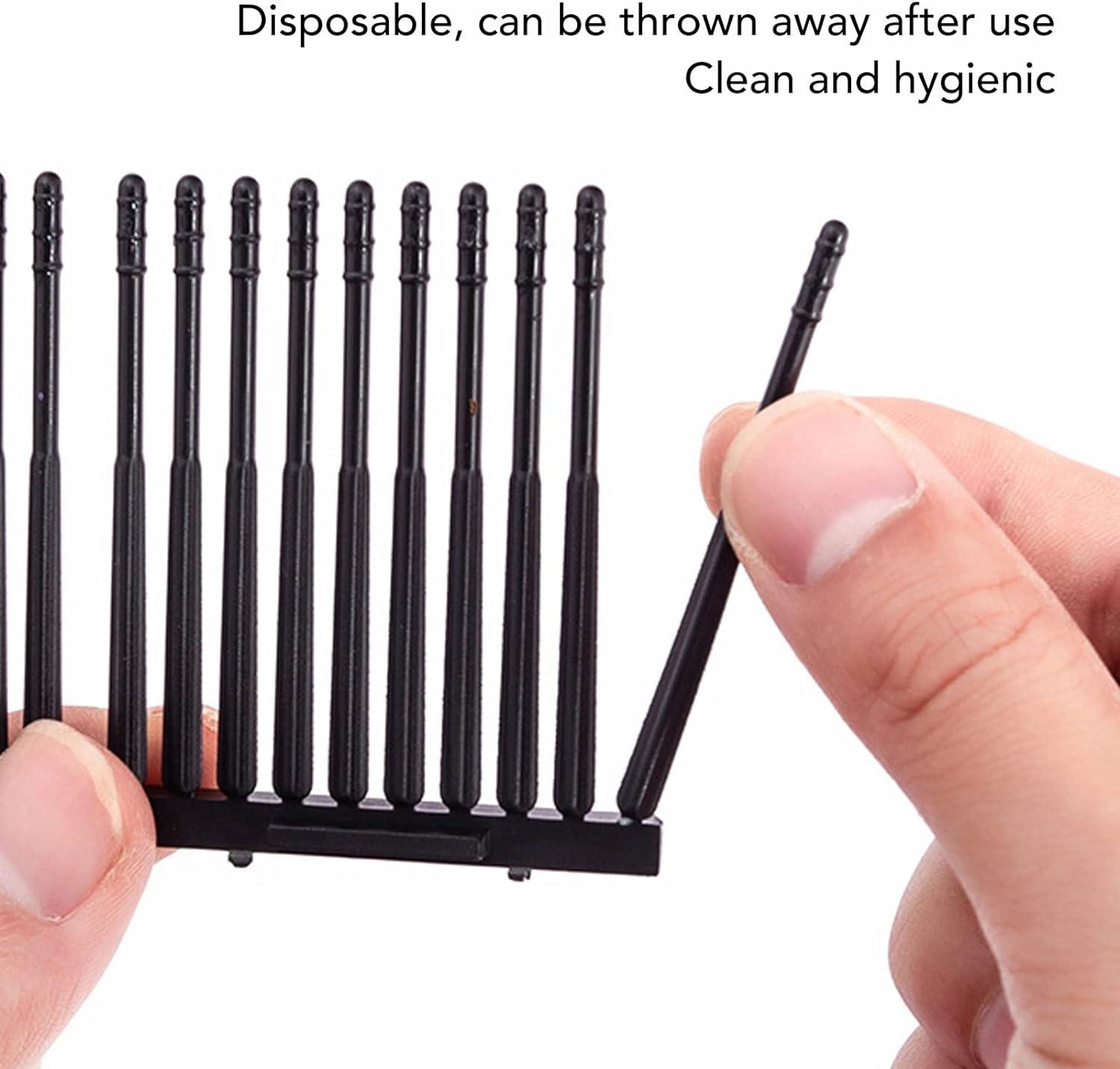 100pcs Safe Plastic Portable Ear Wax Removal Stick - Spiral Tip for ...