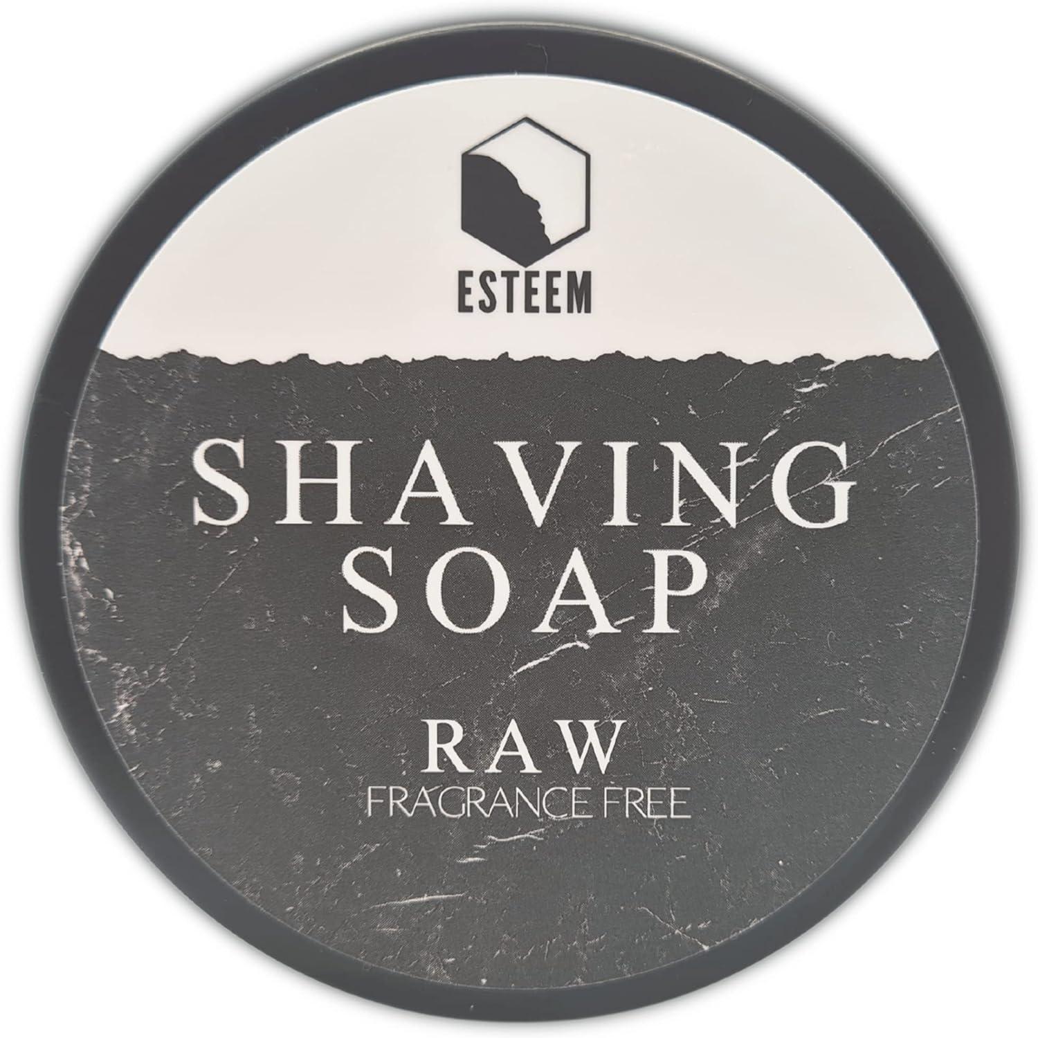 Esteem Artisan Shaving Soap 125g - Fragrance-Free, Natural Shave Soap ...