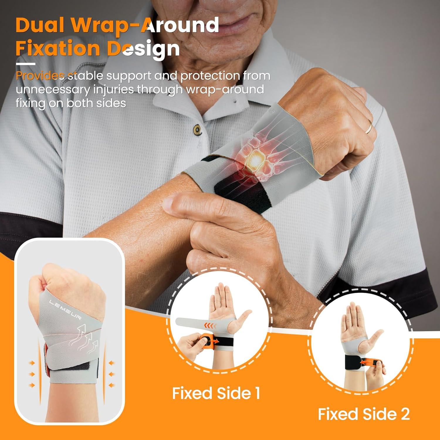 Carpal Tunnel Wrist Brace for Right Hand - Ultra-Thin Adjustable Ulnar ...
