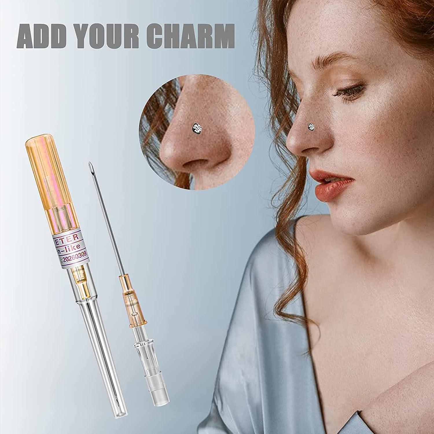 SOTICA 14G Catheter Piercing Needles - 50pcs Stainless Steel Hollow ...