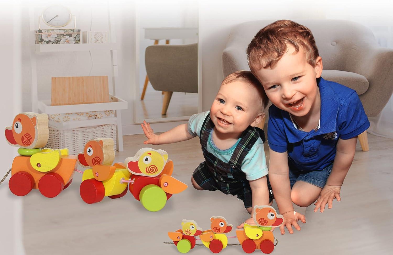 Buy Jamara Wooden Toy Kidiwood Sagging Duck Family - 3-Piece Set for 18 ...