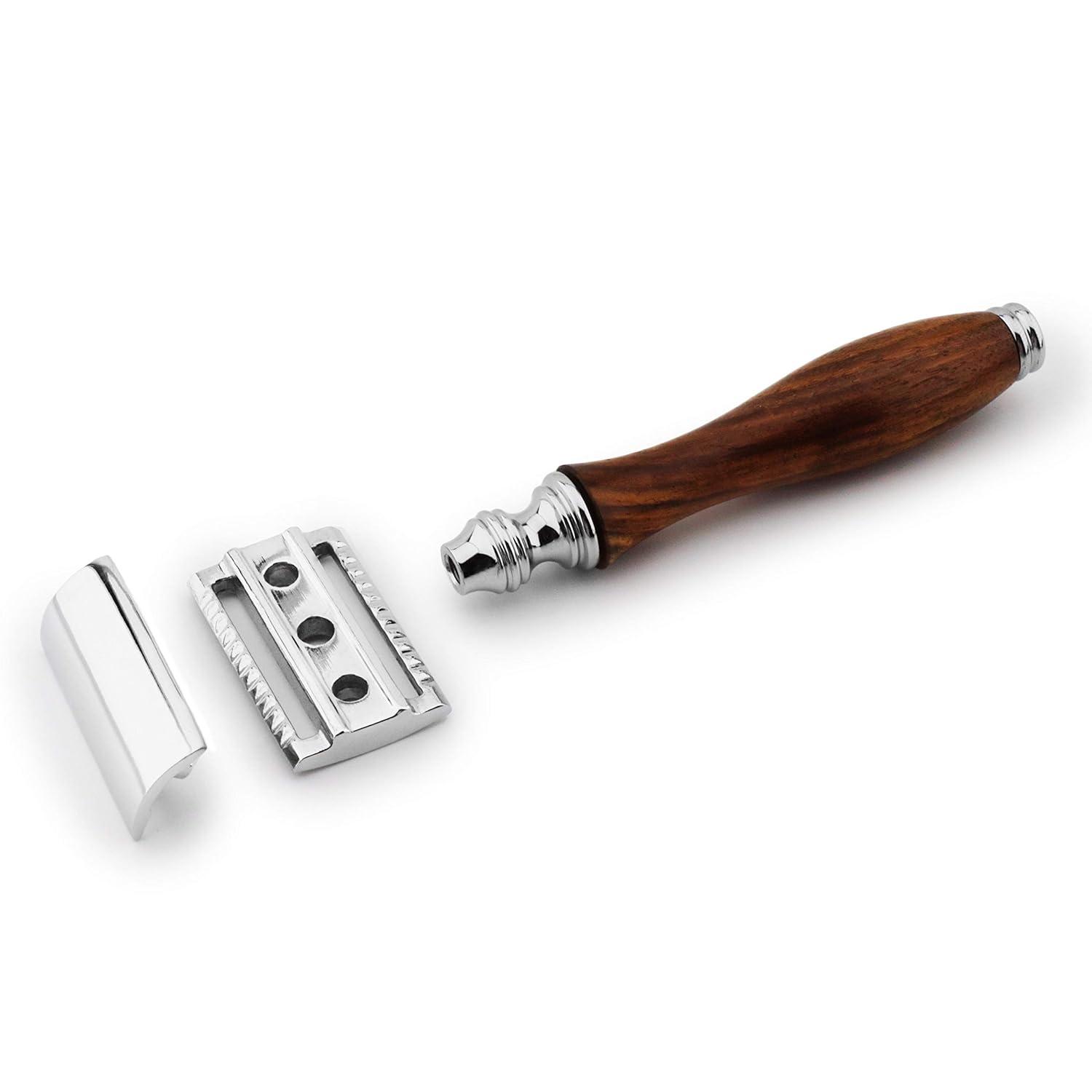 Haryali Double Edge Safety Razor - Sustainable Wooden Razor with ...