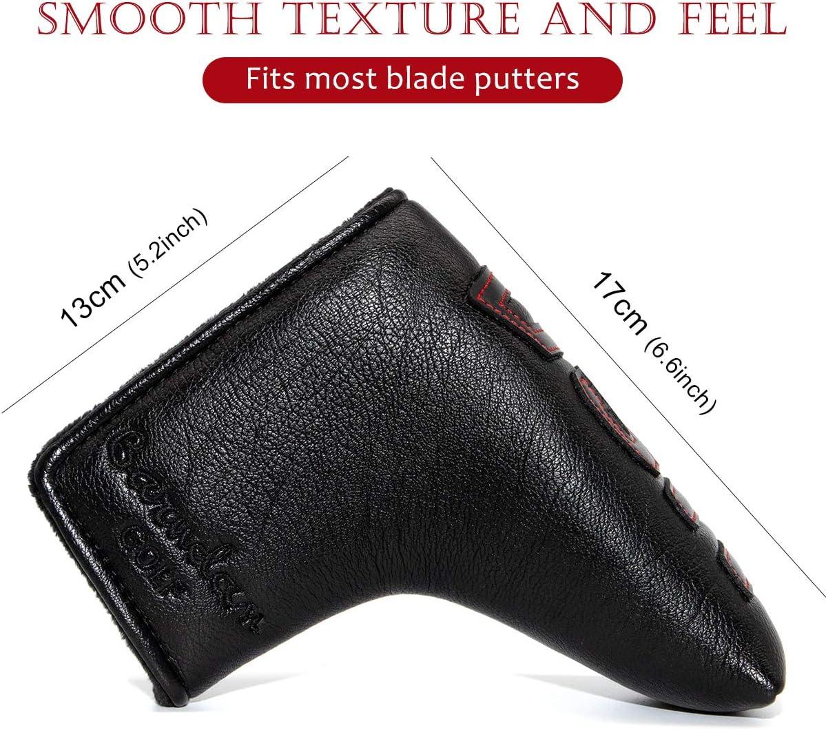 Barudan Golf Black USA Flag Blade Putter Headcover for Men - Magnetic ...