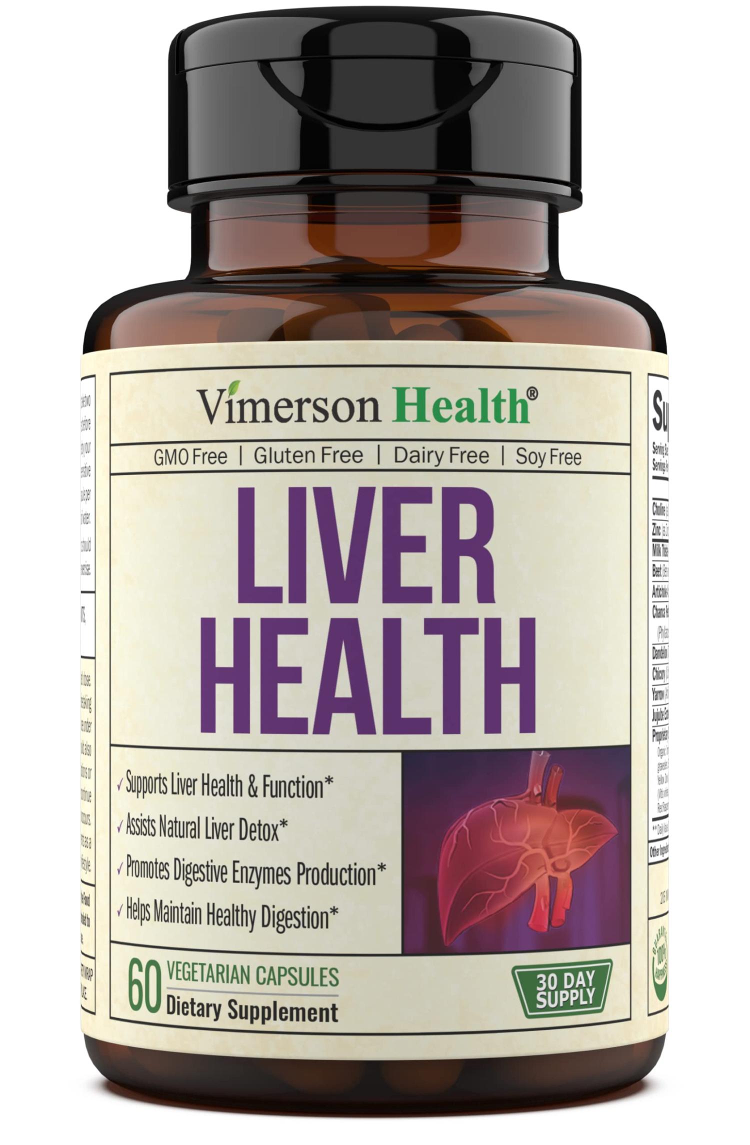 Liver Health Detox Support Supplement - 60 Capsules | Natural Cleanse ...