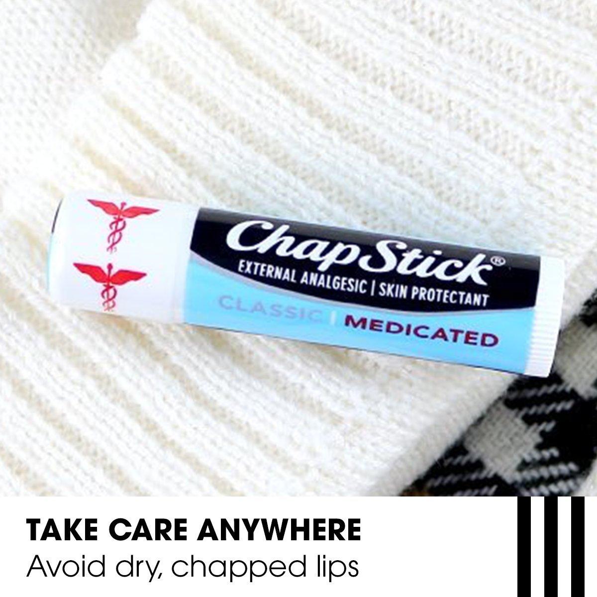 ChapStick Classic Medicated 0.15 oz 12-Stick Refill Pack - 12 Count ...