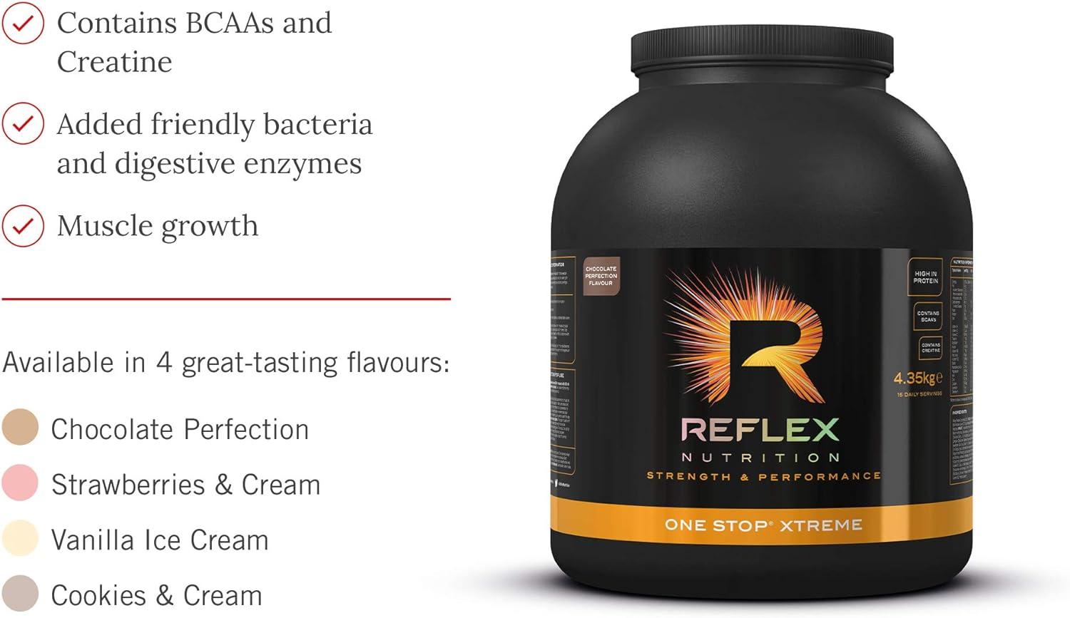 Reflex Nutrition One Stop Xtreme Protein Powder | 55g Protein | 10.3g ...
