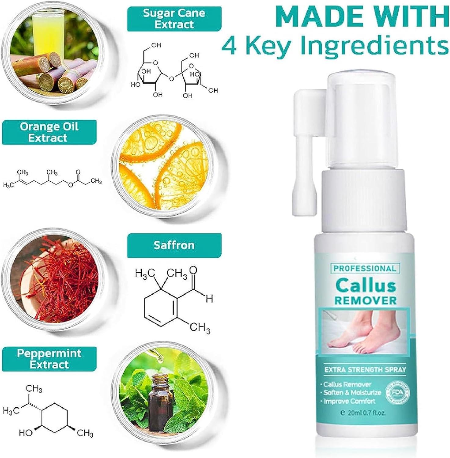 Professional Callus Remover Extra Strength Spray Foot Callus Removal ...