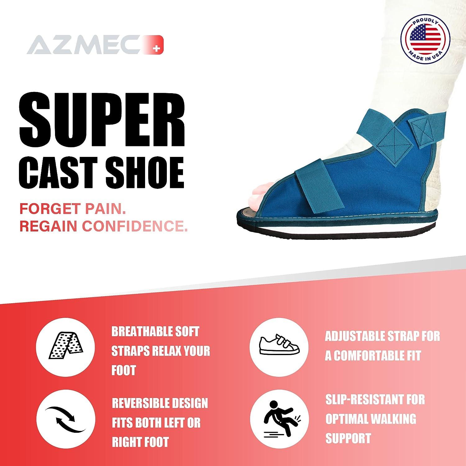 Azmec Economy Super Cast Shoes - Postoperative Cast Boot for Fracture ...