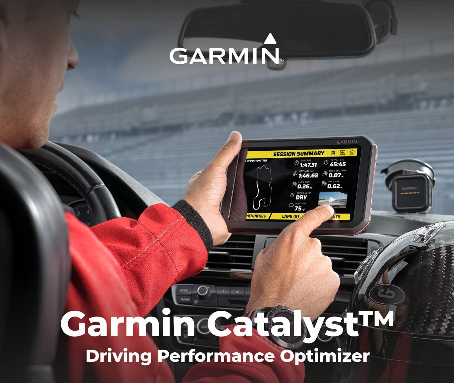 Garmin Catalyst Driving Performance Optimizer Bundle with 6.95 Display, Wearable4U Pro Earbuds ...