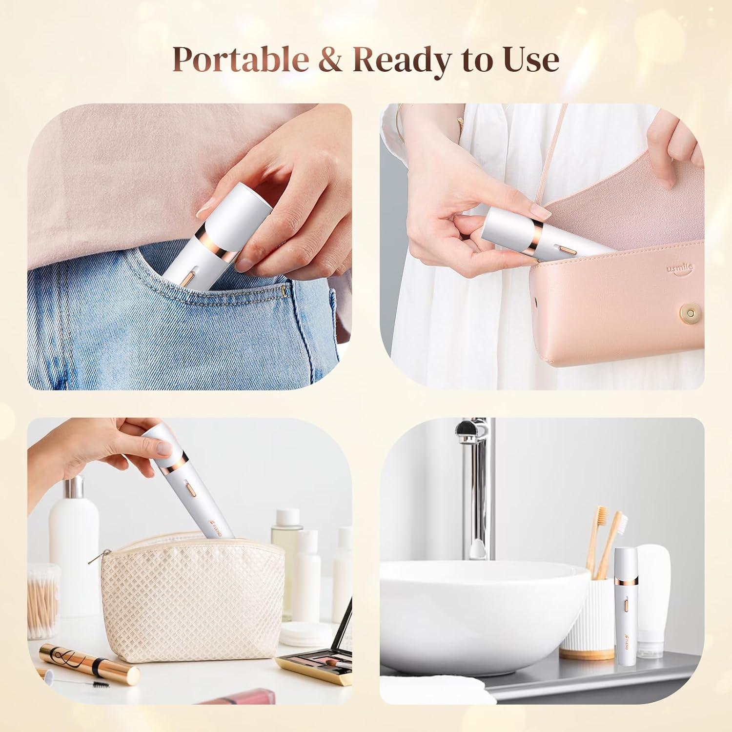 Buy Mini Epilator for Women | 2-in-1 Wireless Facial Hair Remover ...