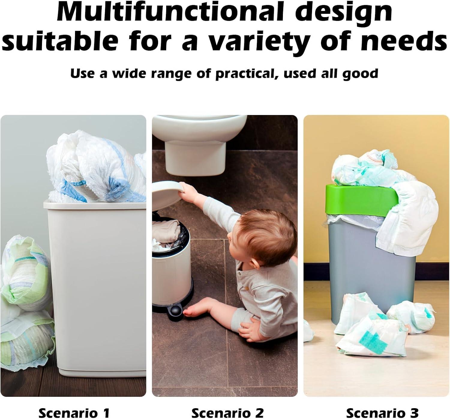 12-Piece Baby Diaper Refill Film | Smell-Tight 4.5m Diaper Pail Filler ...