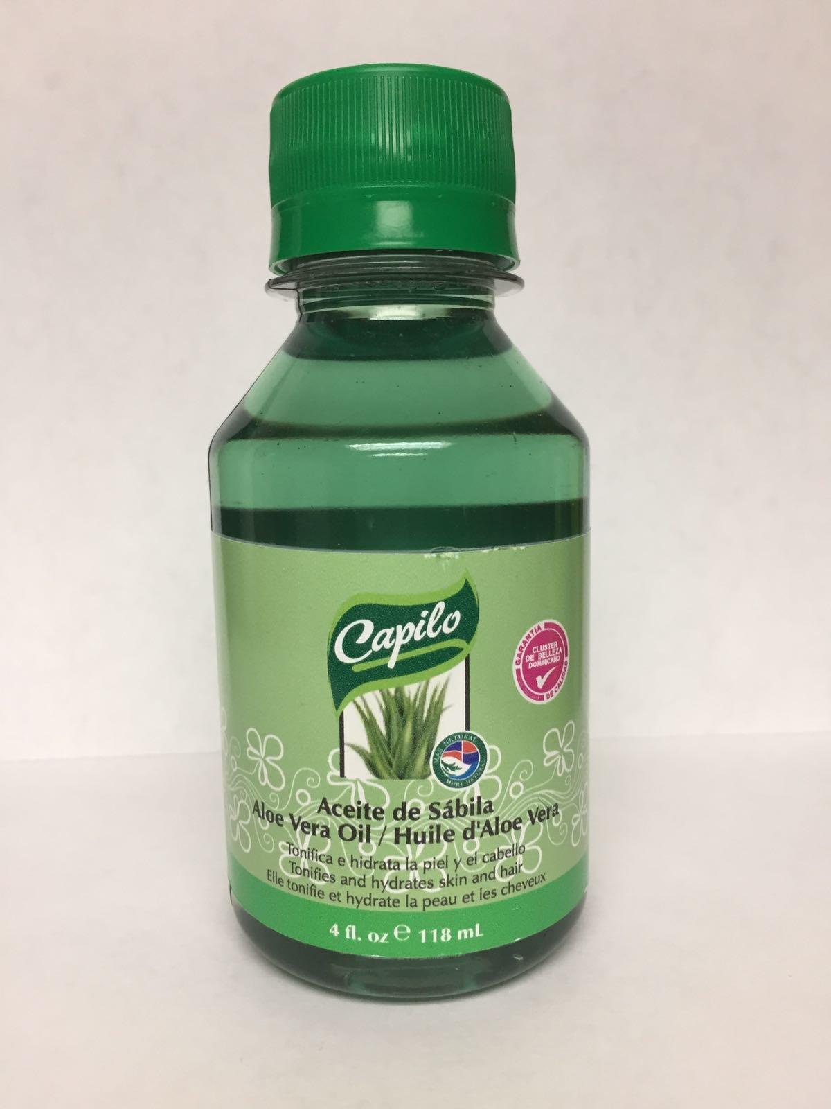 Capilo Aloe Vera Oil - 4oz: Moisturizing and Nourishing Hair and Skin ...