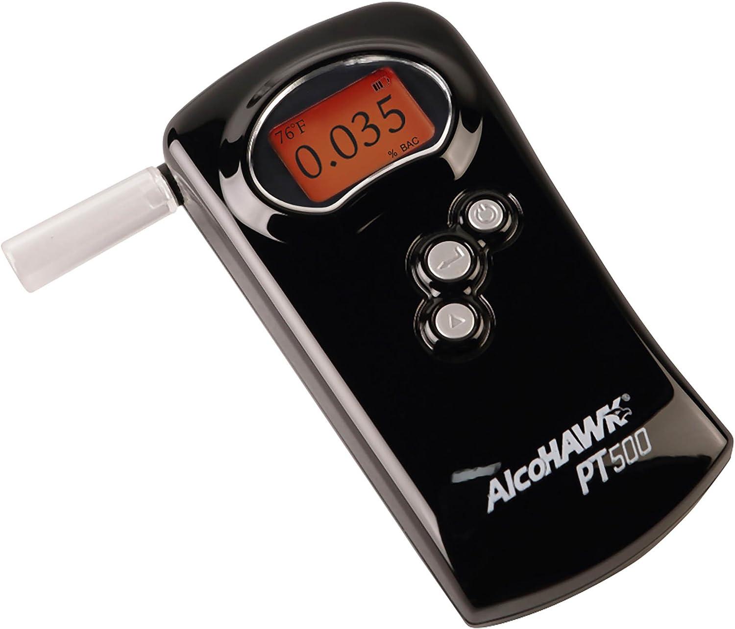 AlcoHAWK PT500 Breathalyzer - Police Grade Professional Alcohol Tester ...