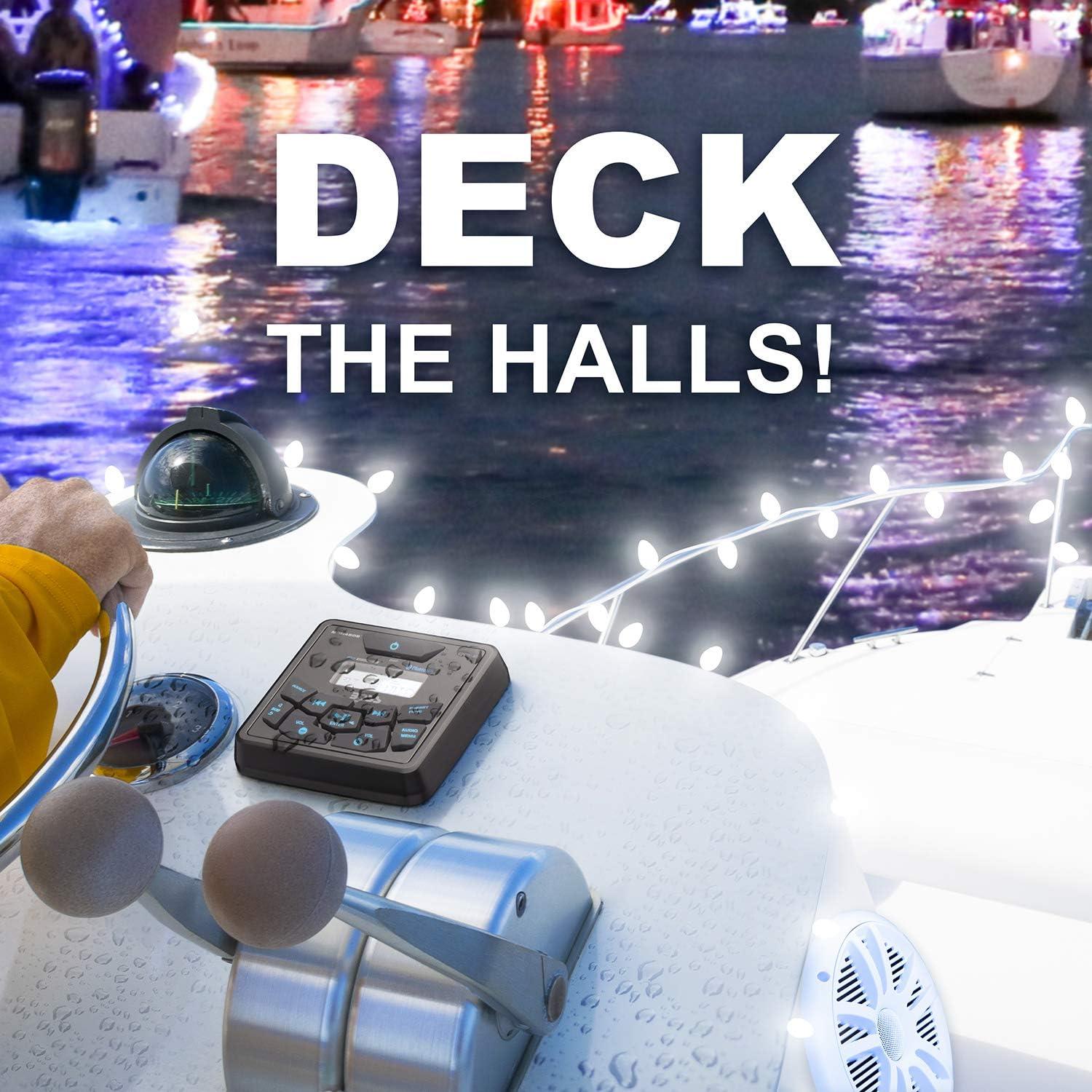 BOSS Audio MCKGB450W.6 Marine Gauge Receiver & Speaker Package ...