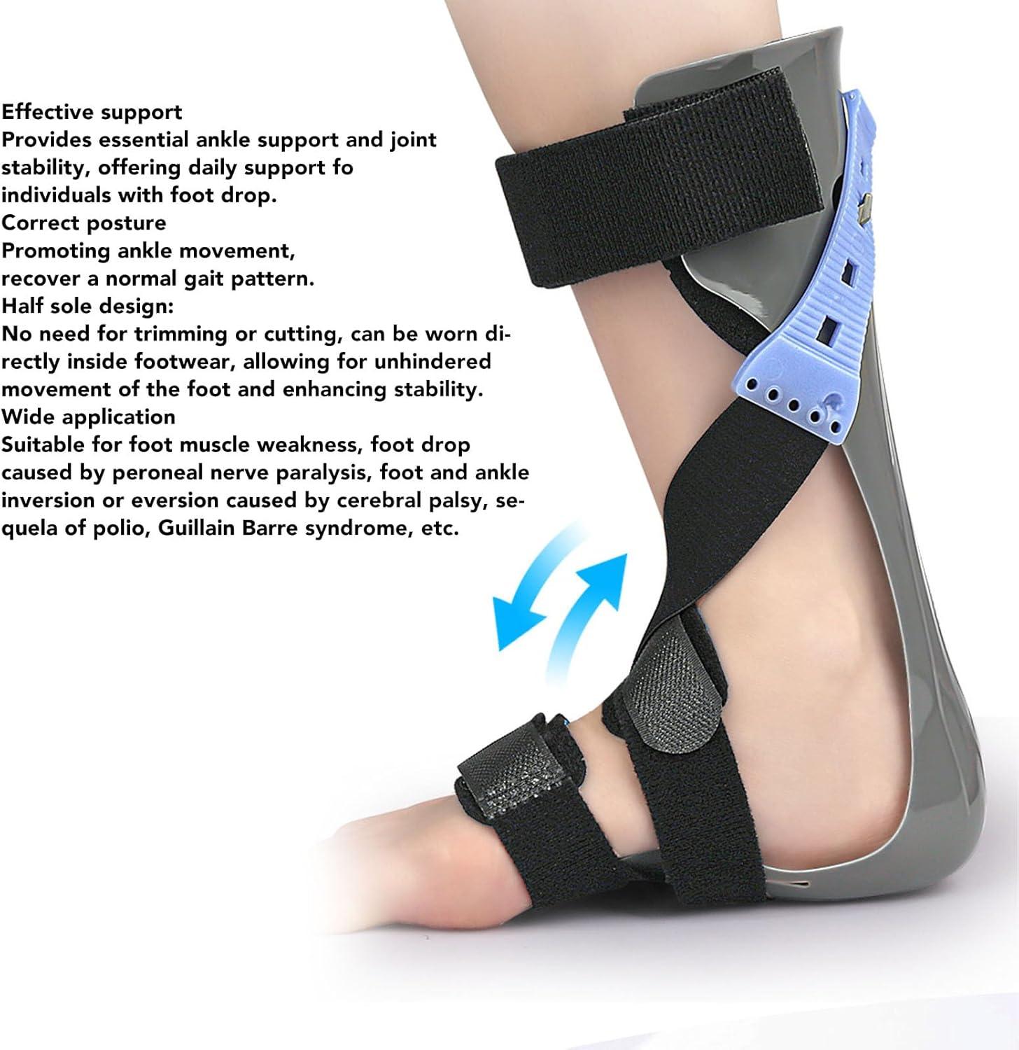 ZJchao Drop Foot Brace - Elastic Ankle Support for Foot Drop Improve ...