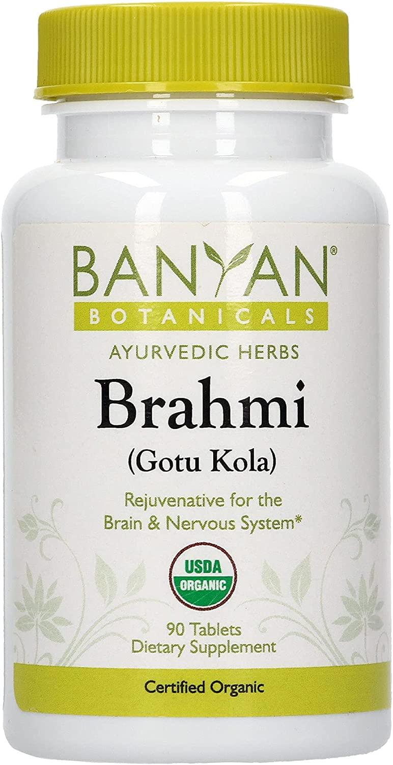 Banyan Botanicals USDA Organic Brahmi/Gotu Kola Tablets - 90 Tablets ...