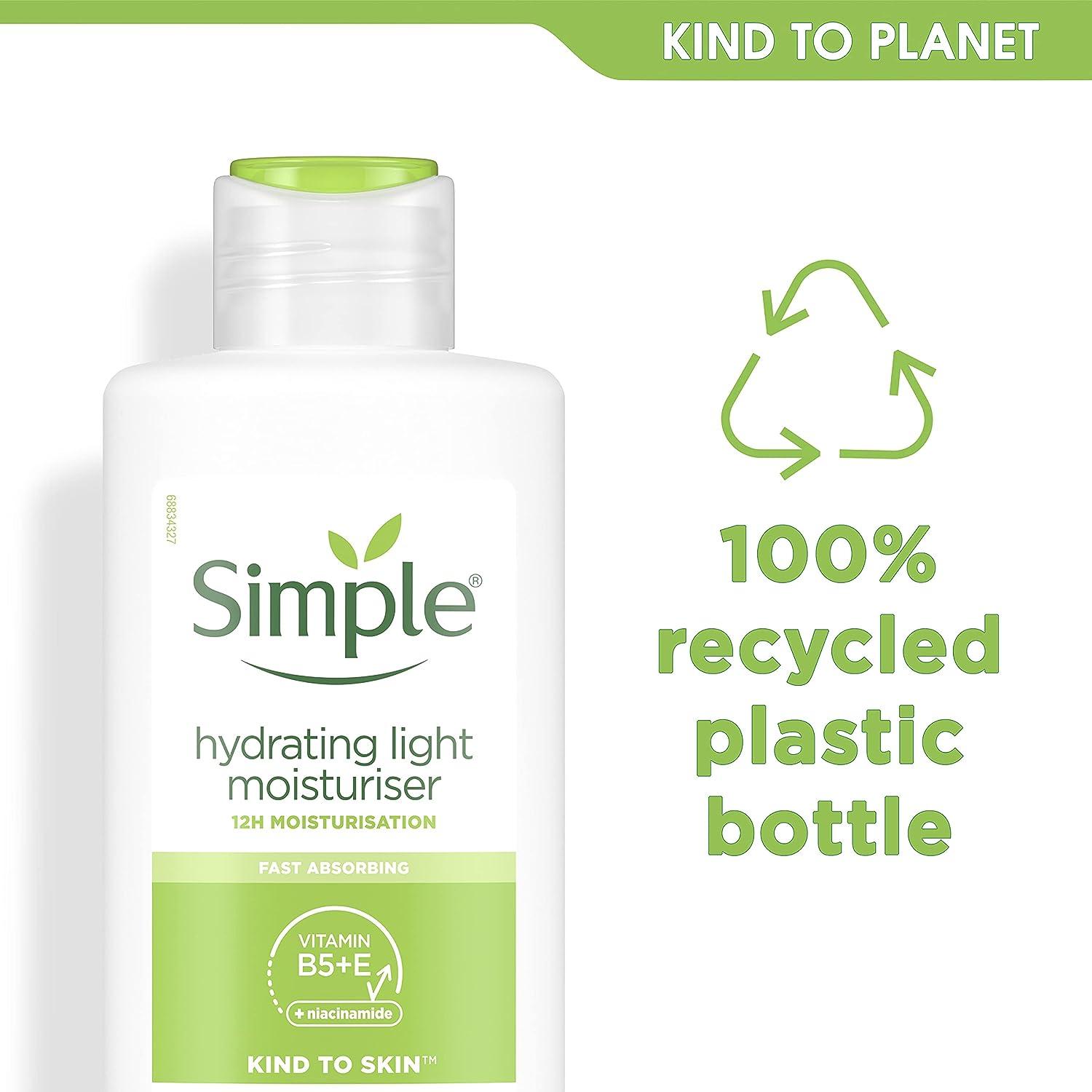 Simple Hydrating Light Moisturiser 125ml - Gentle and Effective ...