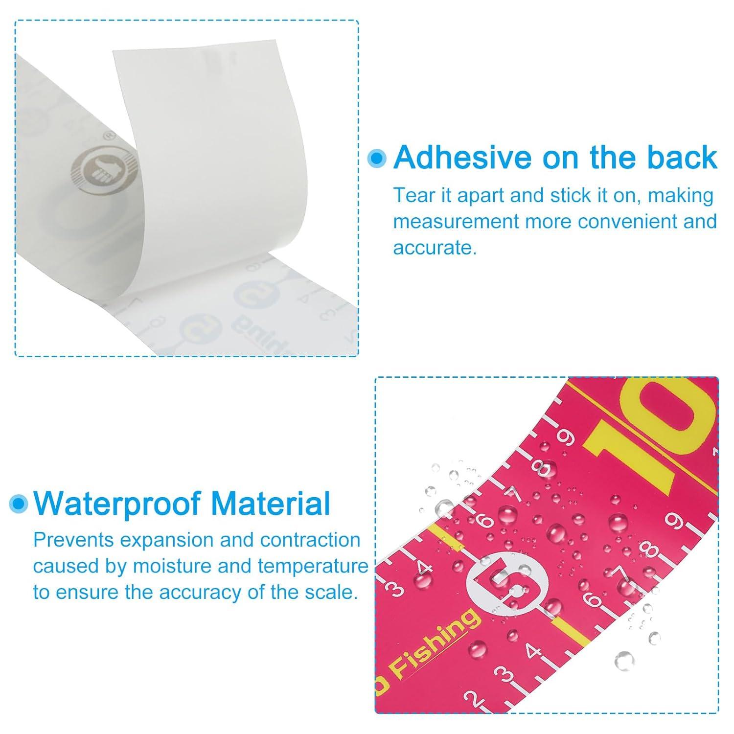PATIKIL Self-Adhesive Fish Ruler - 51 Waterproof Fish Tape Measure ...