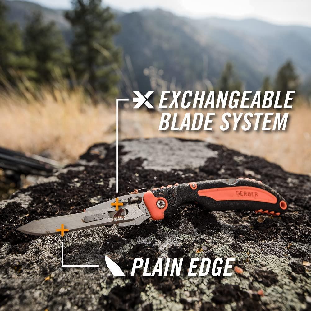 Gerber Gear Vital Pocket Folding Hunting Knife | Exchangeable Blade ...