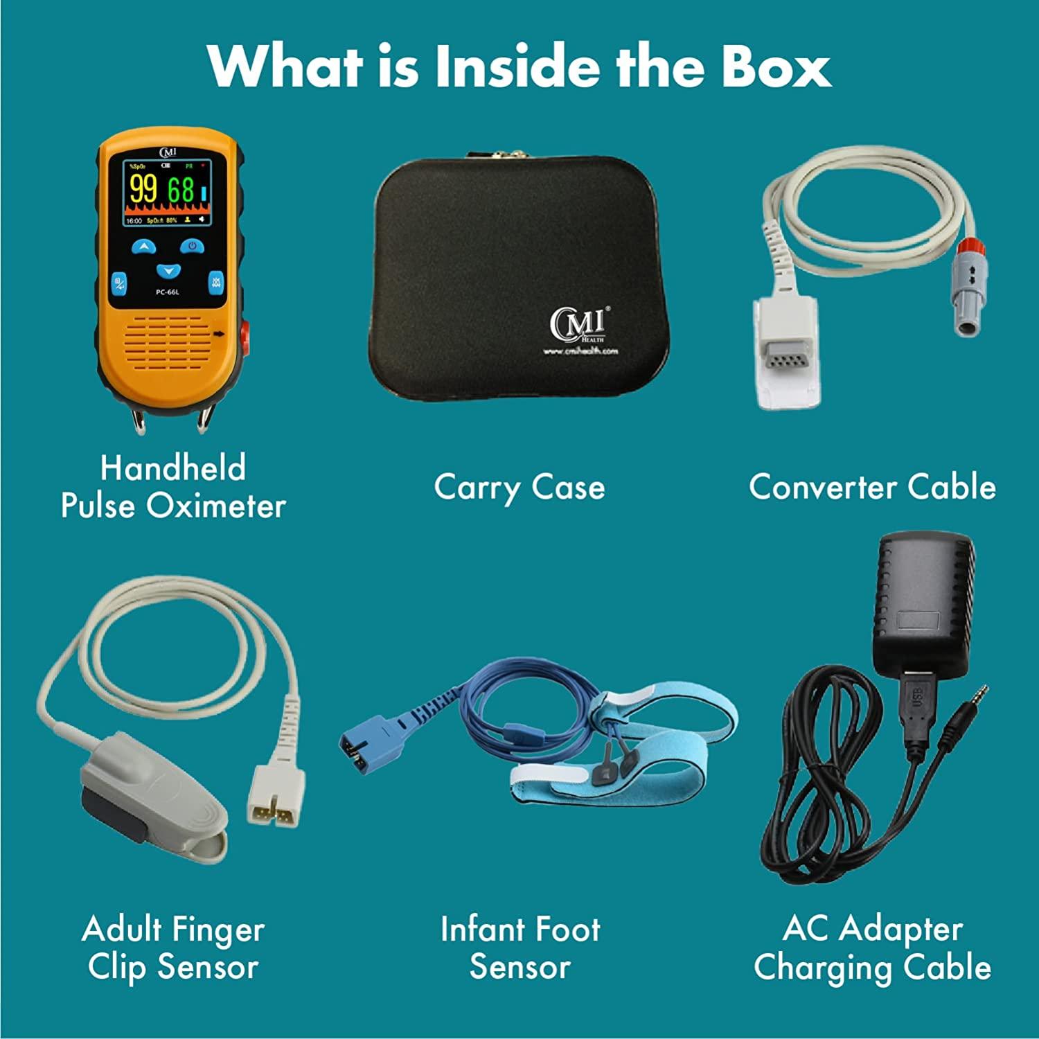 CMI Health Rechargeable Pulse Oximeter for Infants & Adults ...